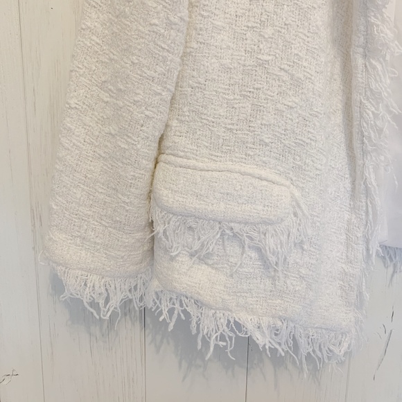 Milly | Jackets & Coats | Milly White Tweed Blazer | Poshmark